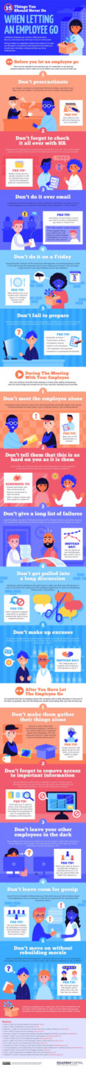 15 Things to Avoid When Letting Employees Go [Infographic]